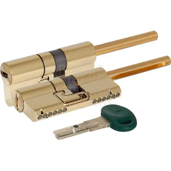 Цилиндровый механизм (личинка для корпусов замков, входных и межкомнатных) Mottura (Италия) ключ-длинный шток серии C31 латунь 51/31