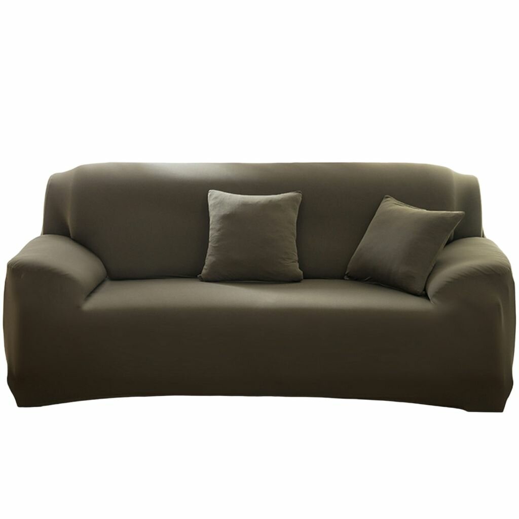 Эластичный чехол для дивана, эластичный плотный кресел, гостиной, дома, 1-4 места, декор углового дивана，зелёный 235-300CM