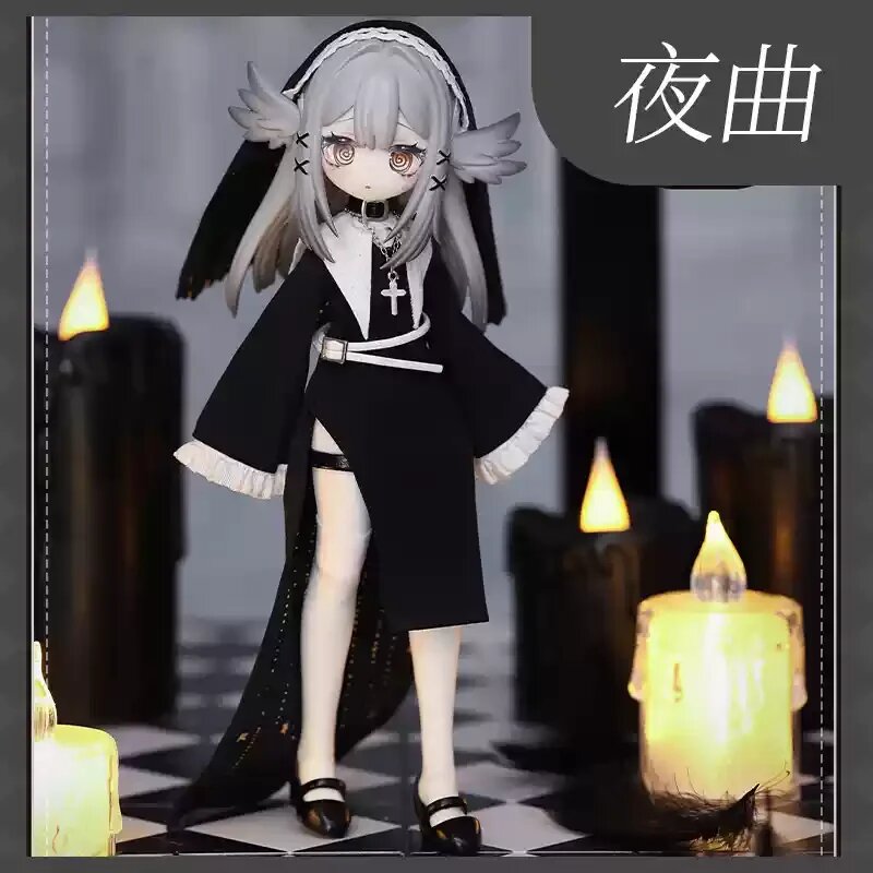 MINISO Слепая коробка "Сердце творчества Маки" BJD кукла ПВХ Черный, Night Star