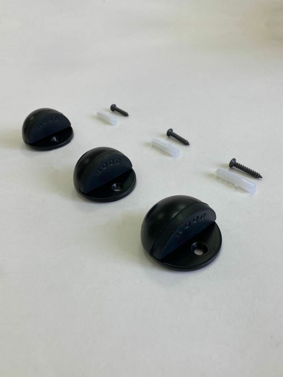 Комплект упоров дверных напольных S-Locked 3054-BL чёрный матовый 3шт.