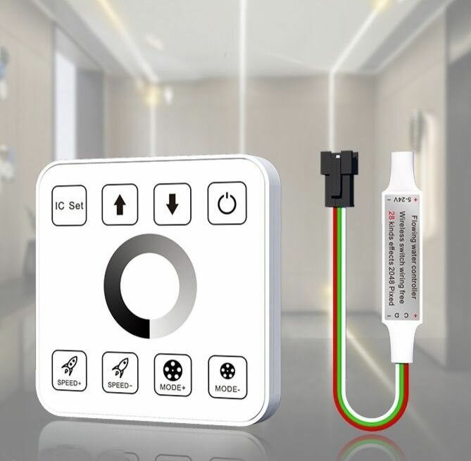 Беспроводной контроллер для адресной светодиодной ленты сенсорный пульт управления