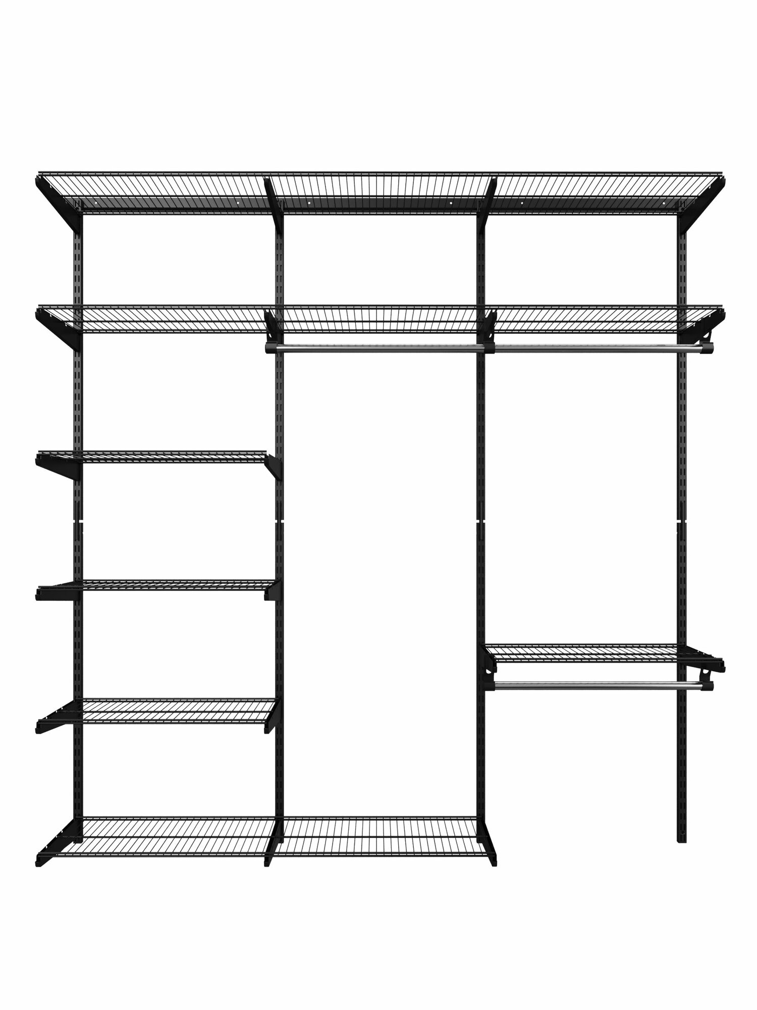 Гардеробная система ДиДжей, №52 черный, 192х35х192 см