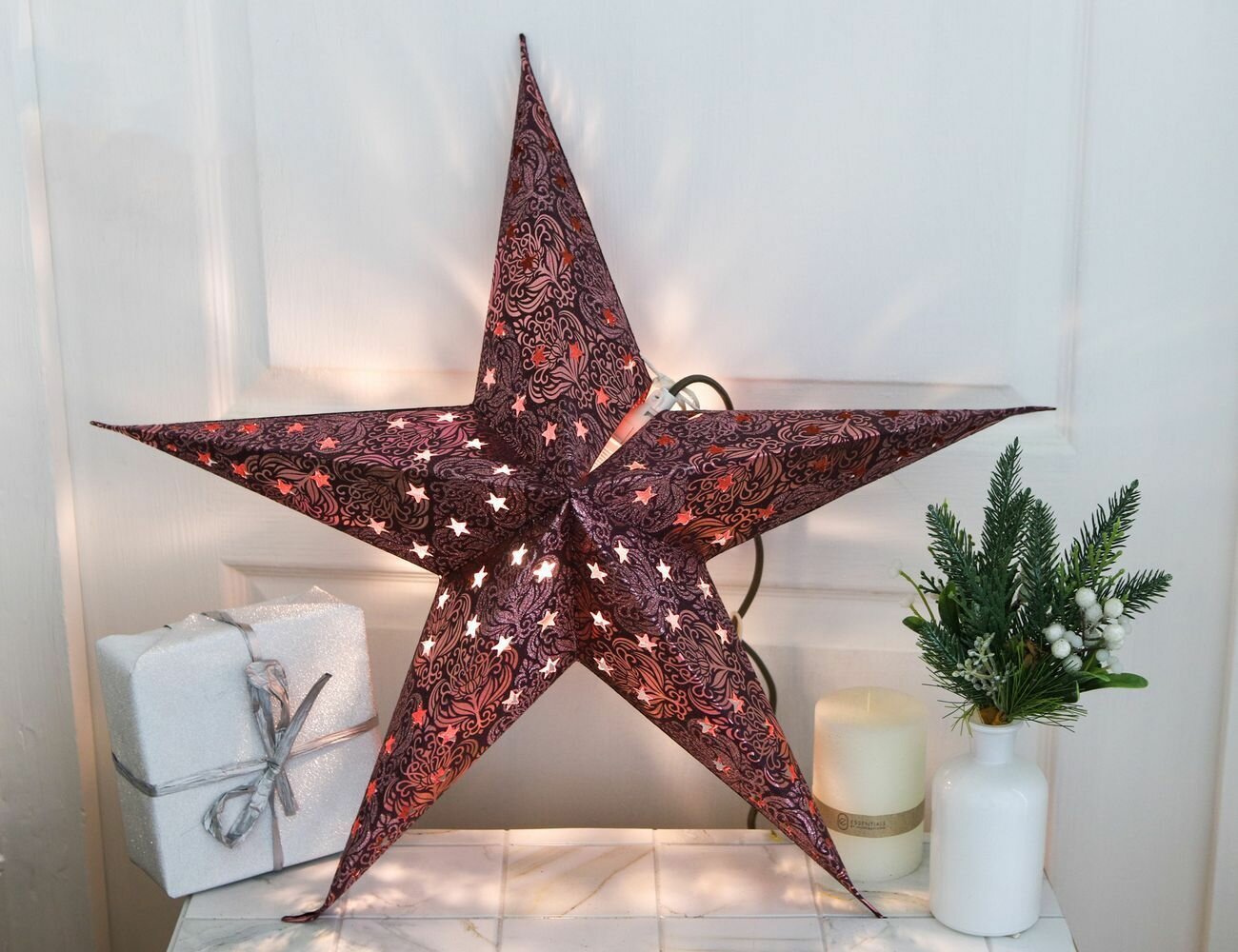 Подвесная звезда равенна, бумага, 60 см, Boltze 1016937