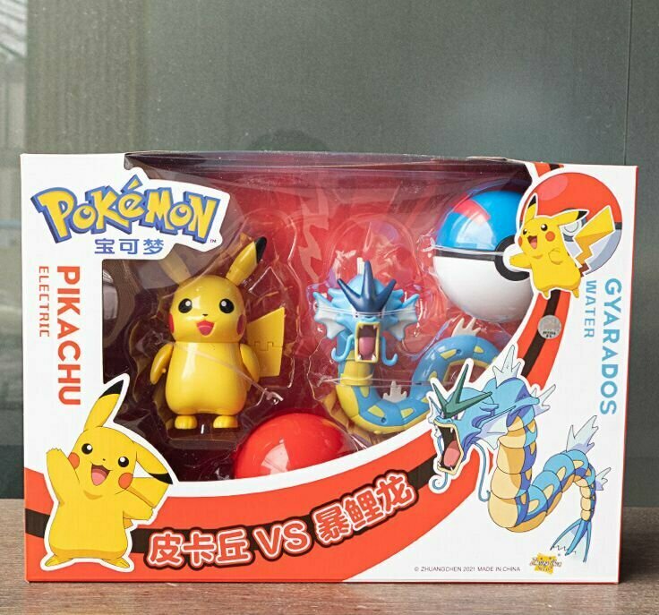 Покемон - Pokemon трансформер в покеболе фигурка Пикачу Бластуаз