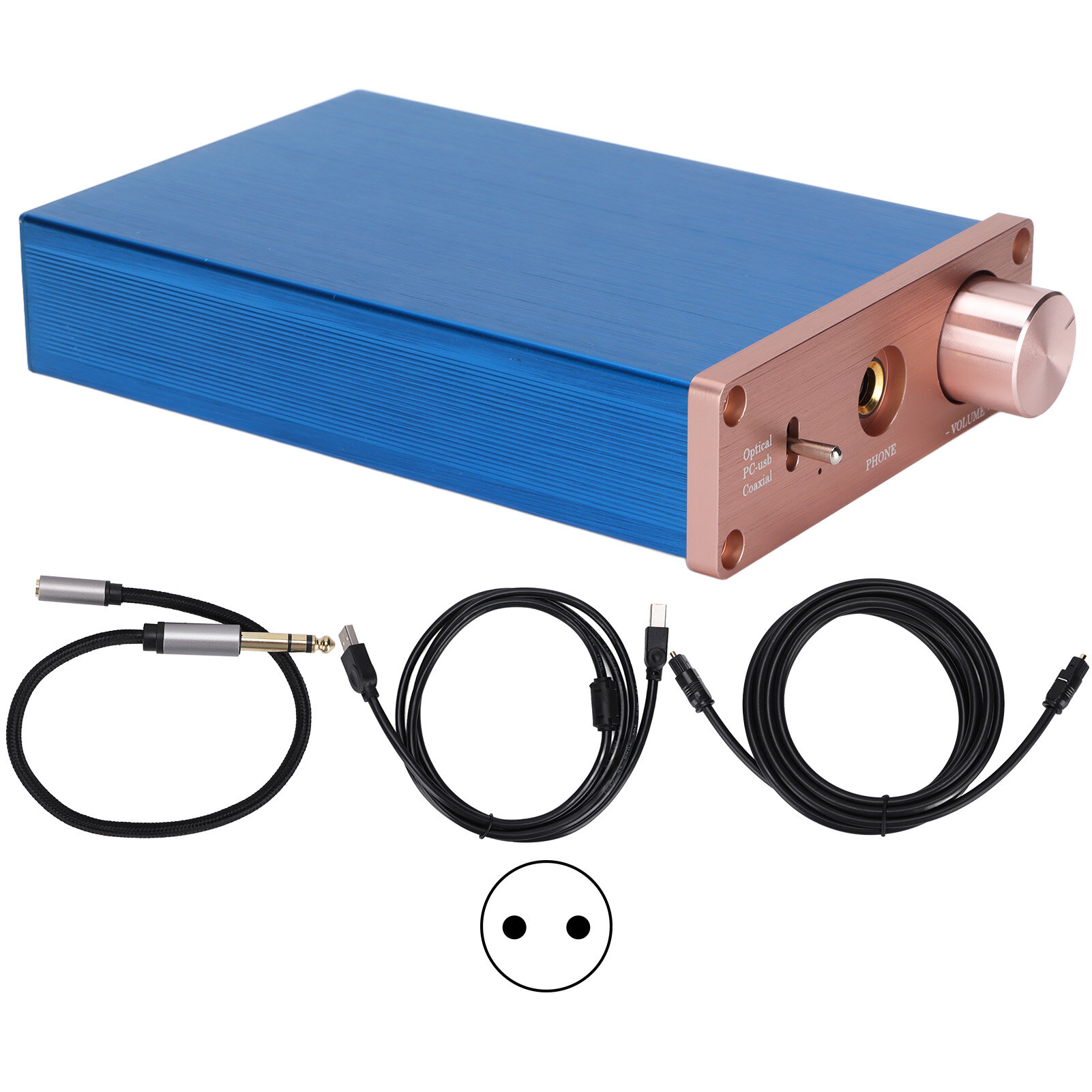 Цифровой аудио -усилитель ЦАП ввод USB COAXIAL Digital Audio участительный участитель декодер 100–240VEU