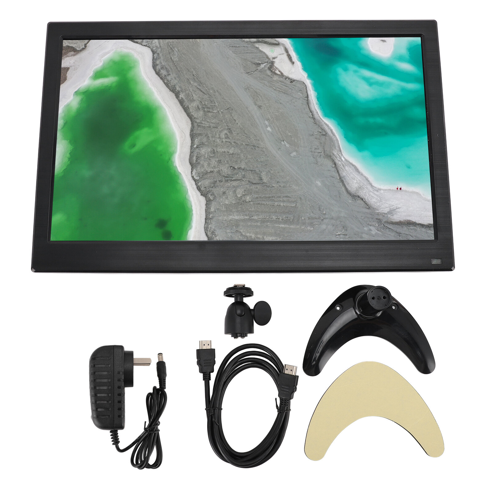 13,3 -дюймовый компьютерный дисплей 1920x1080 BNC AV VGA USB MIC AUX HD Multimedia Interface PC Экран дисплей дисплея со встроенным динамиком для Raspi для телевизора Au Plug 100 до 240V