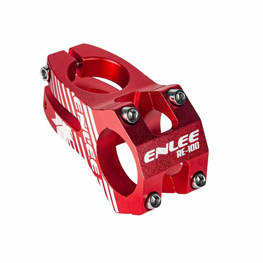 Enlee Вынос руля Enlee MTB BM-10, алюминиевый, W:°, D:31.8 (Красный)
