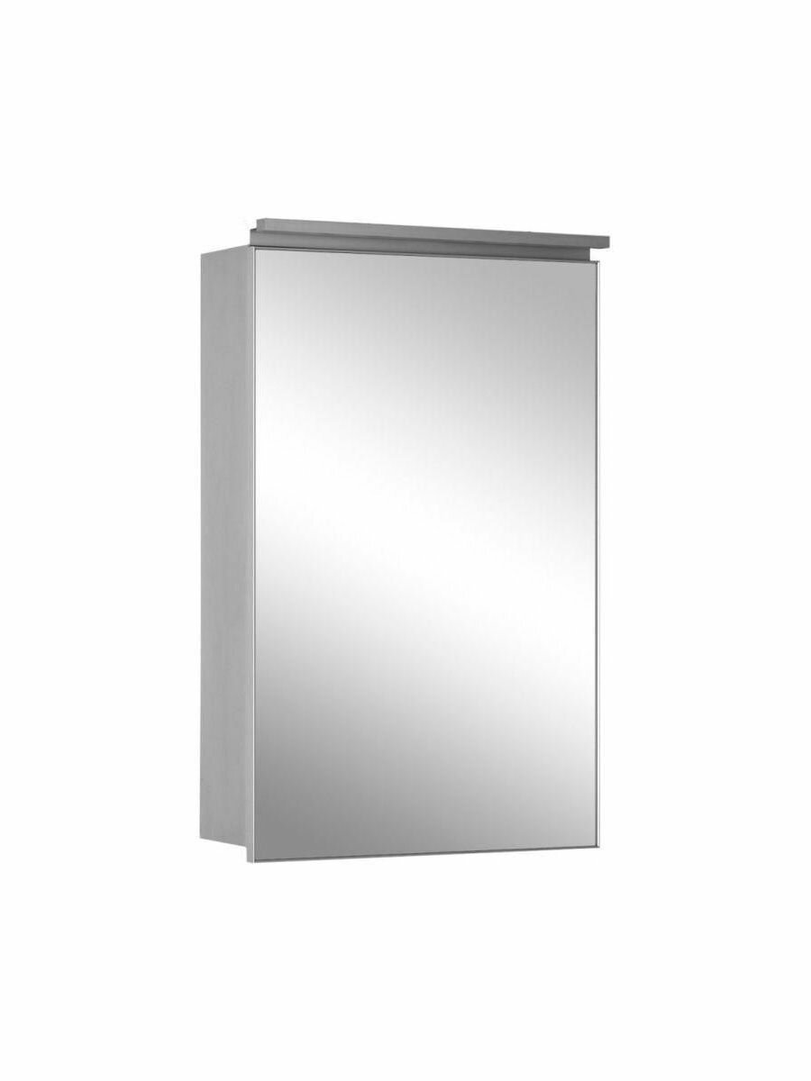 Зеркальный шкаф De Aqua Алюминиум 50 серебро – зеркало для ванной комнаты