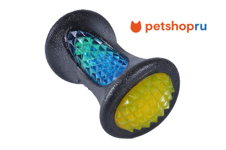 NUNBELL Игрушка для собак Гантель-Светофор мигающая