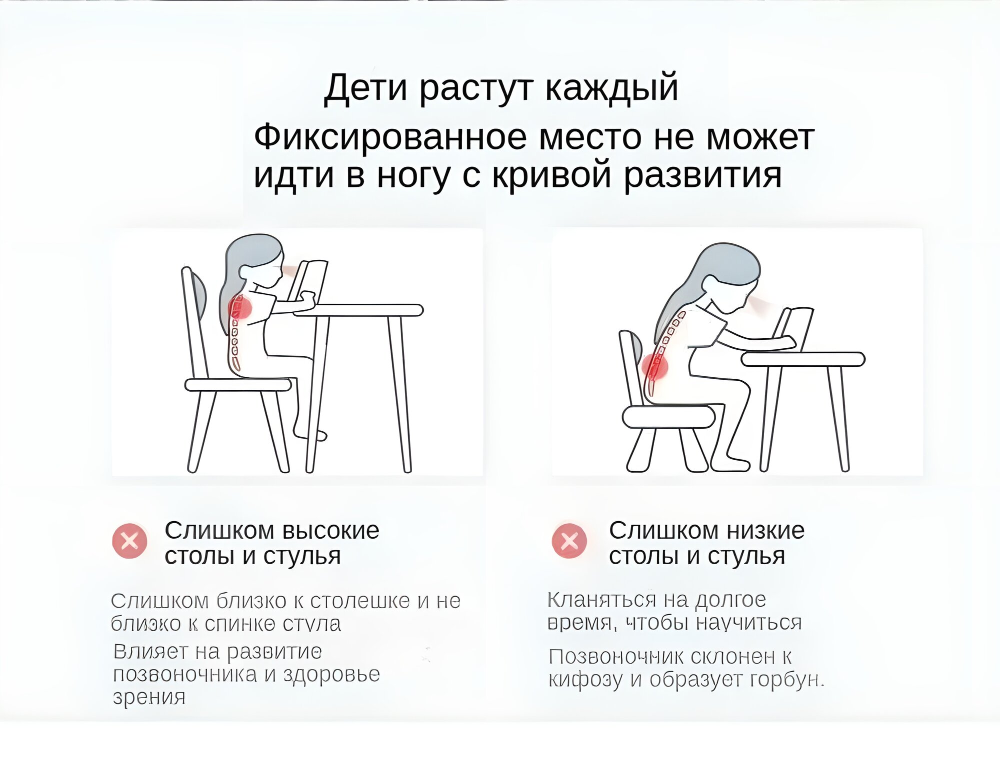 Стул детский , регулируемое сиденье, максимальная нагрузка 100 кг — фото 1