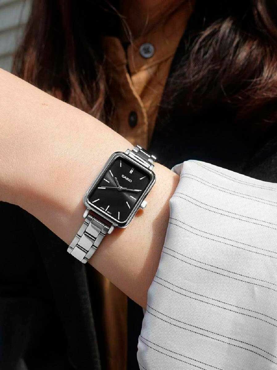 Наручные часы CASIO, серебряный, черный — фото 1
