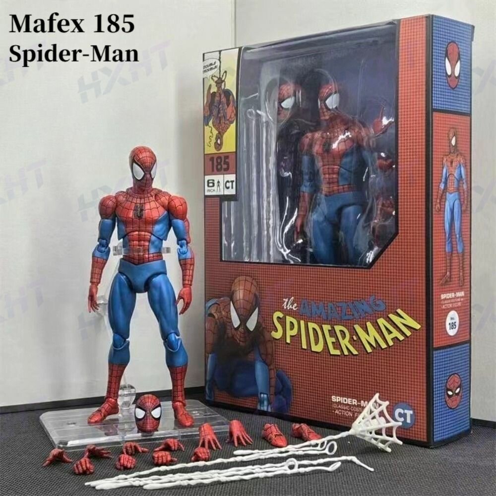 CT Toys Фигурка Человек-паук Mafex 185 Майлз Моралес 2099 Классический Костюм Человека-паука Action Figure