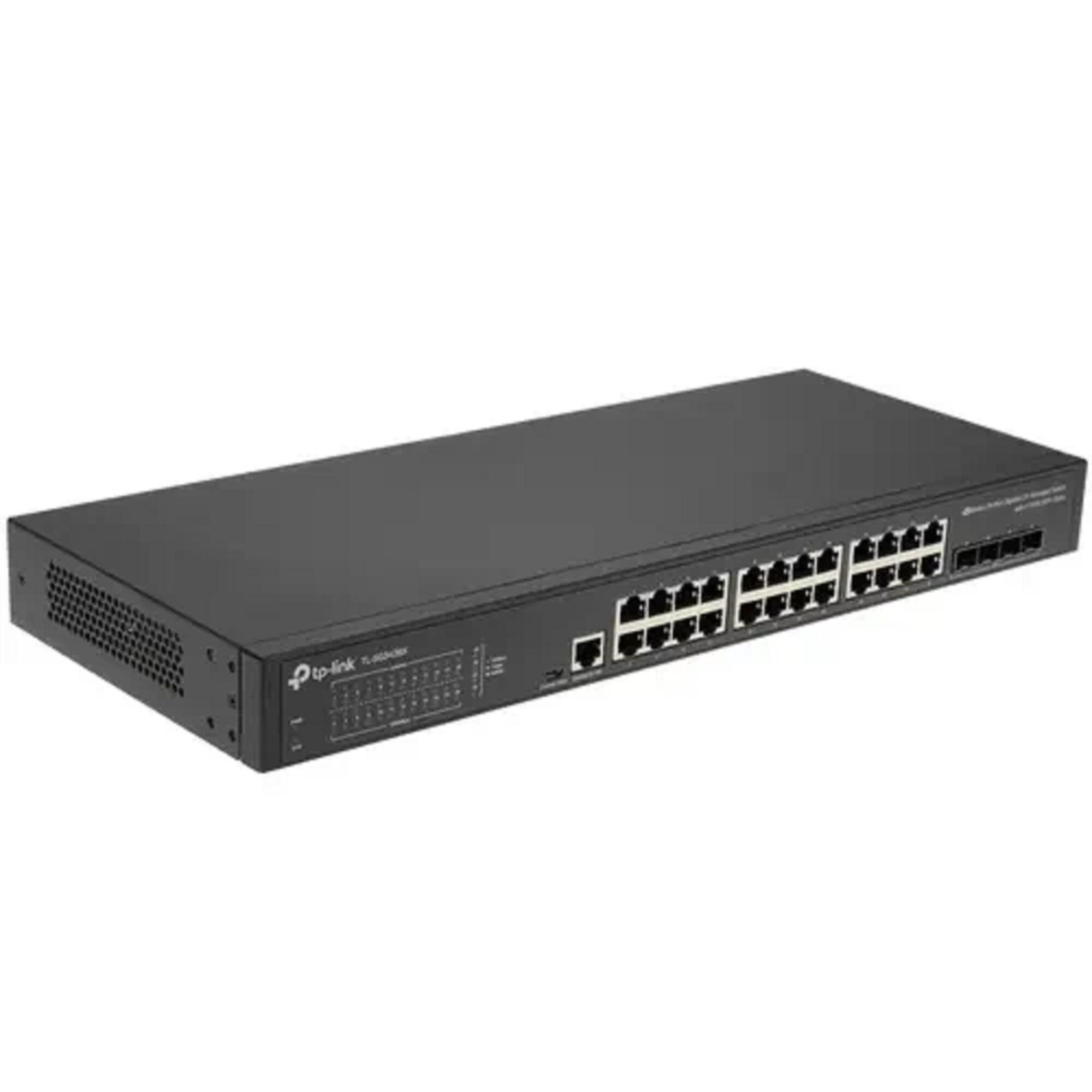 Коммутатор управляемый TP-LINK TG3428X, порты 10/100/1000Base-T, 1Gbps, 28 портов, 4 SFP