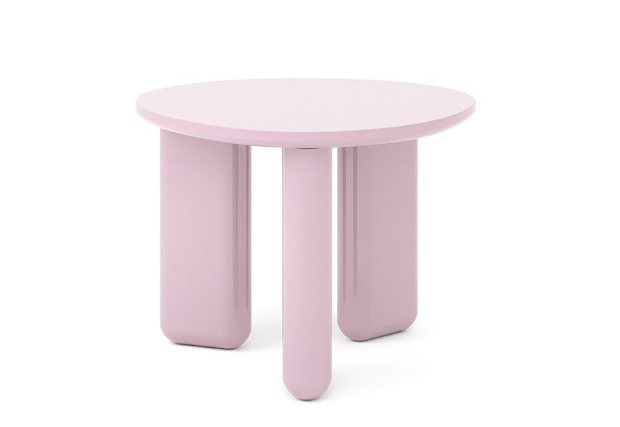 Столик журнальный Гласс сиреневый высокий, МДФ в глянцевой эмали