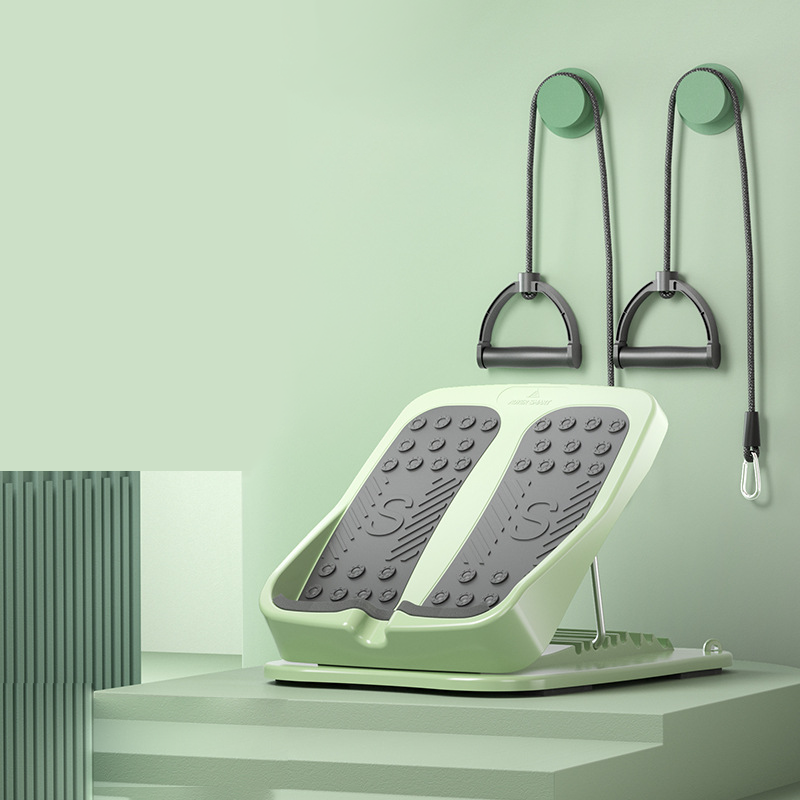 Доска для растяжки, растяжитель икроножек, 9-ступенчатая регулируемая доска для растяжки с резиновыми ремнями для растяжки, поддерживает 1100 фунтов, для лечения фасциита стопы, упражнений для стоп, сухожилия Ахиля, домашний тренажер, 1 шт.