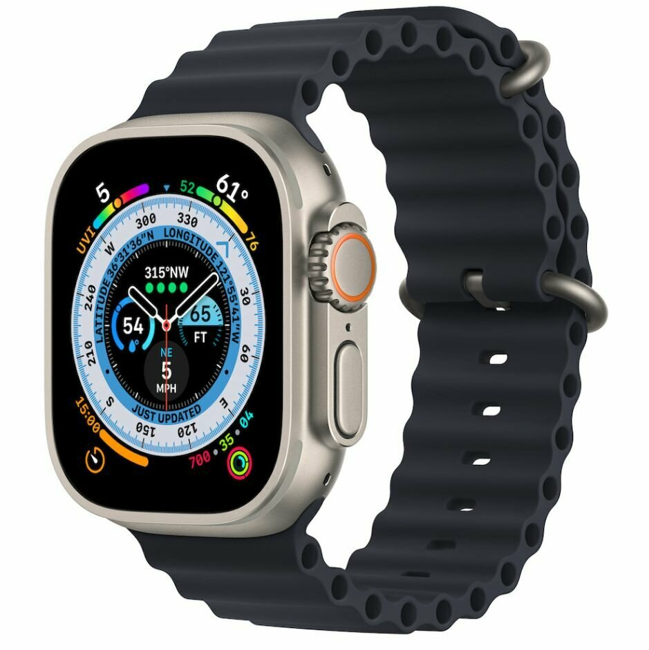 Apple Watch Ultra 49mm GPS + Cellular (4QET3) Titanium Case with Midnight Ocean Band (уценка)