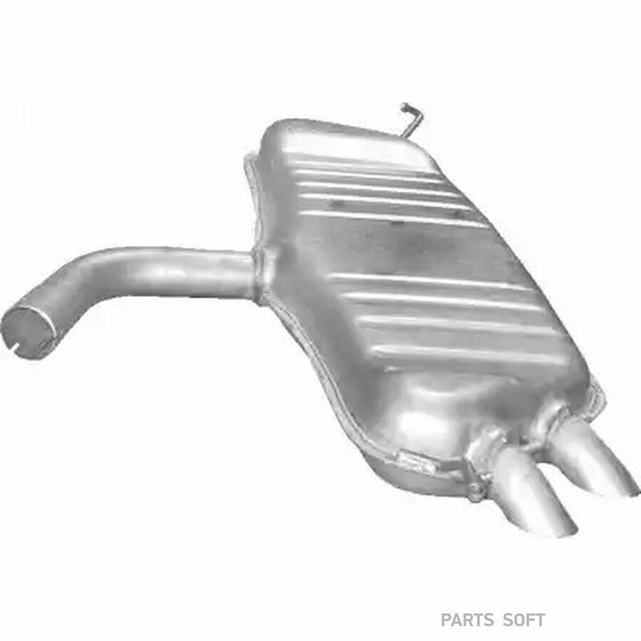 Глушитель задняя часть от официального дистрибьютора, POLMOSTROW, артикул 30148