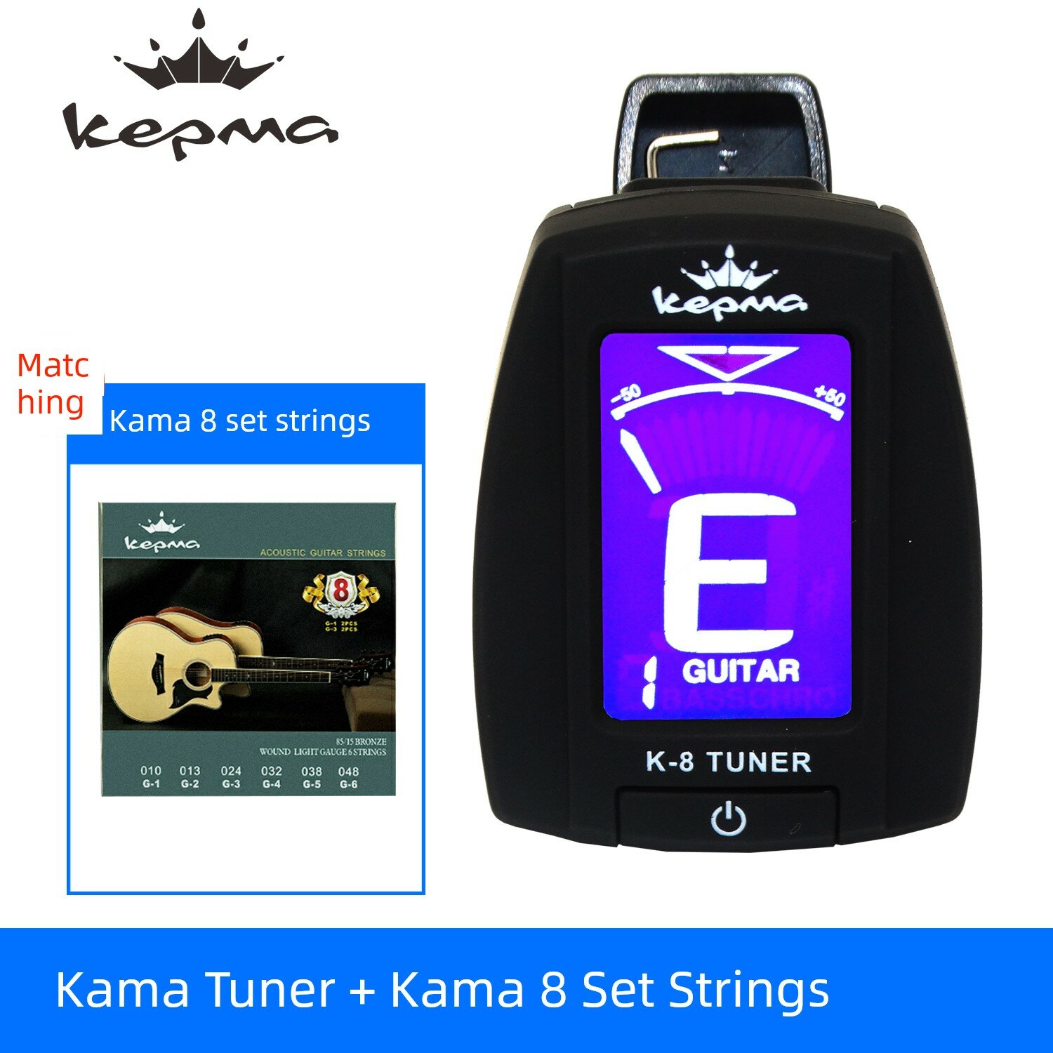 Тюнер Kamakano KEPMA для электрогитары и акустической гитары, клип-тюнер, тюнер для музыкальных инструментов Тюнер Kama