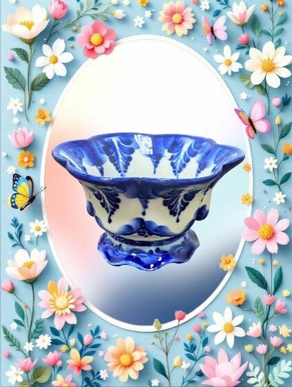 Гжель Салатник