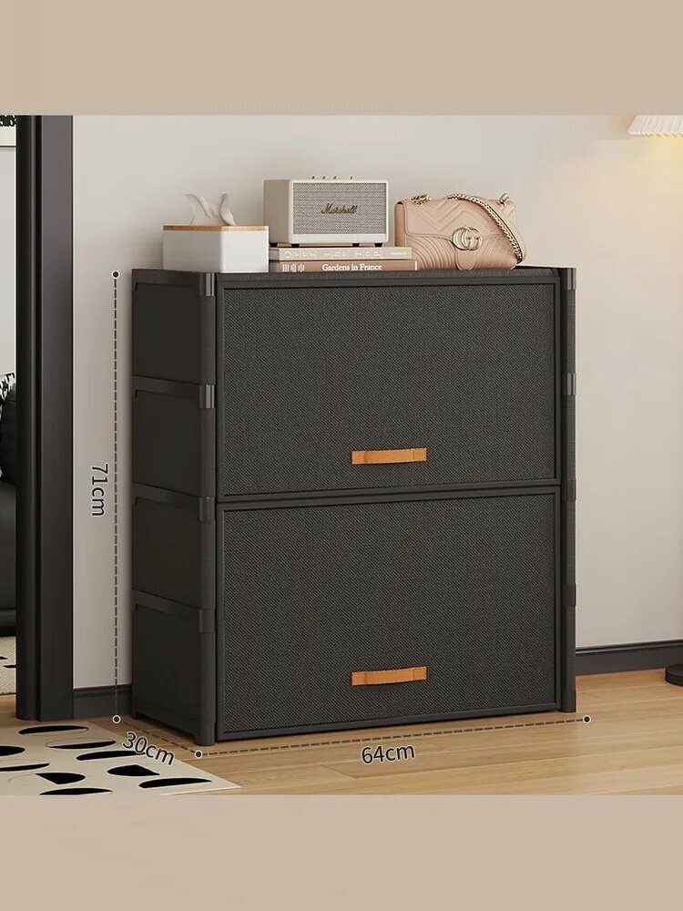 Обувница, Пластик, Текстиль, 64х30х71 см