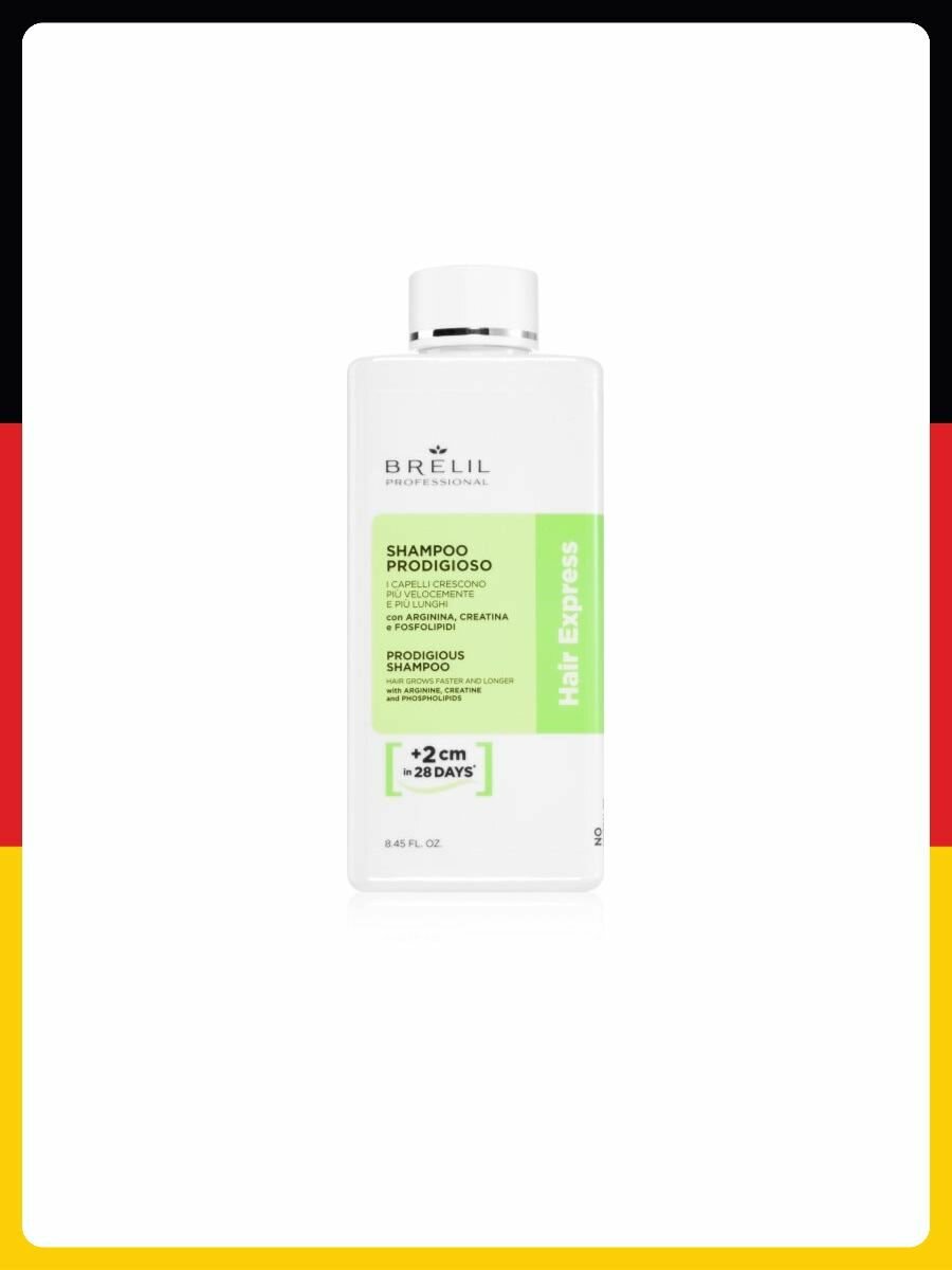 Шампунь для волос Brelil Professional Hair Express Prodigious Shampoo Shampoo for hair growth and strengthening from the roots out, 250 мл
