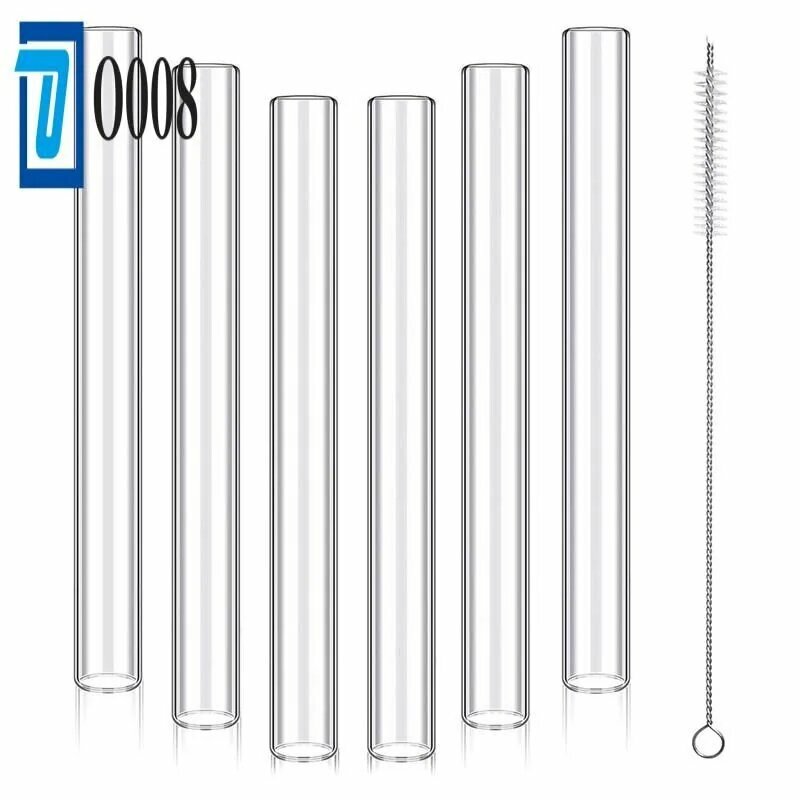 (R U H O) 6 Шт, 4-Дюймовая Прозрачная Трубка Из Боросиликатного Стекла, Внешний Диаметр 12 Мм, Внутренний 8 Толщина 2 Мм