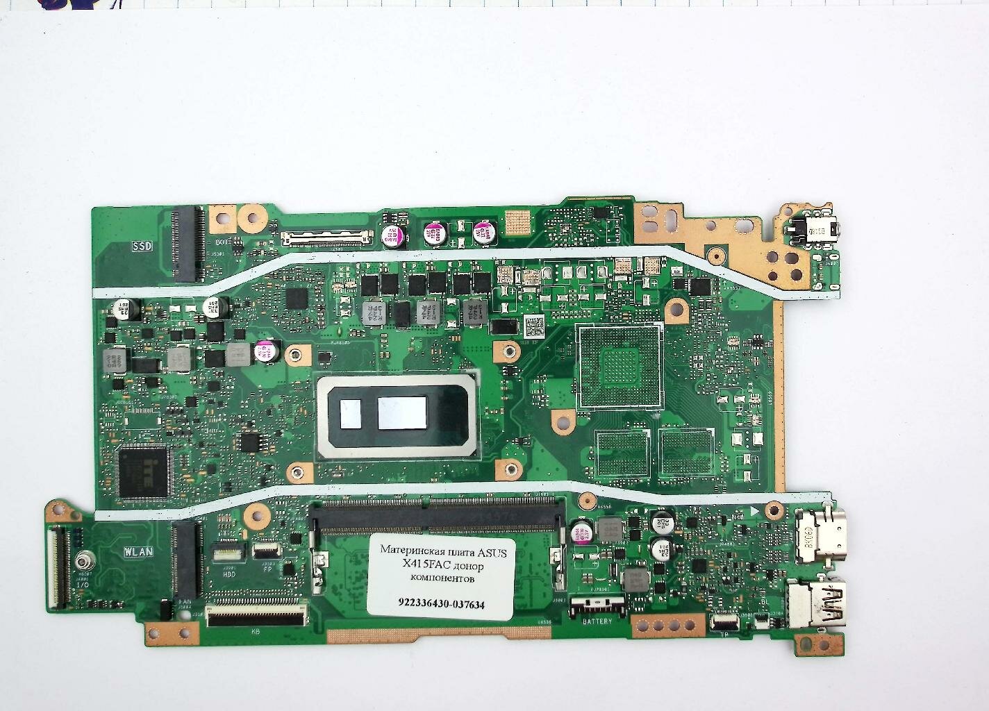 Материнская плата ASUS X415FAC донор компонентов