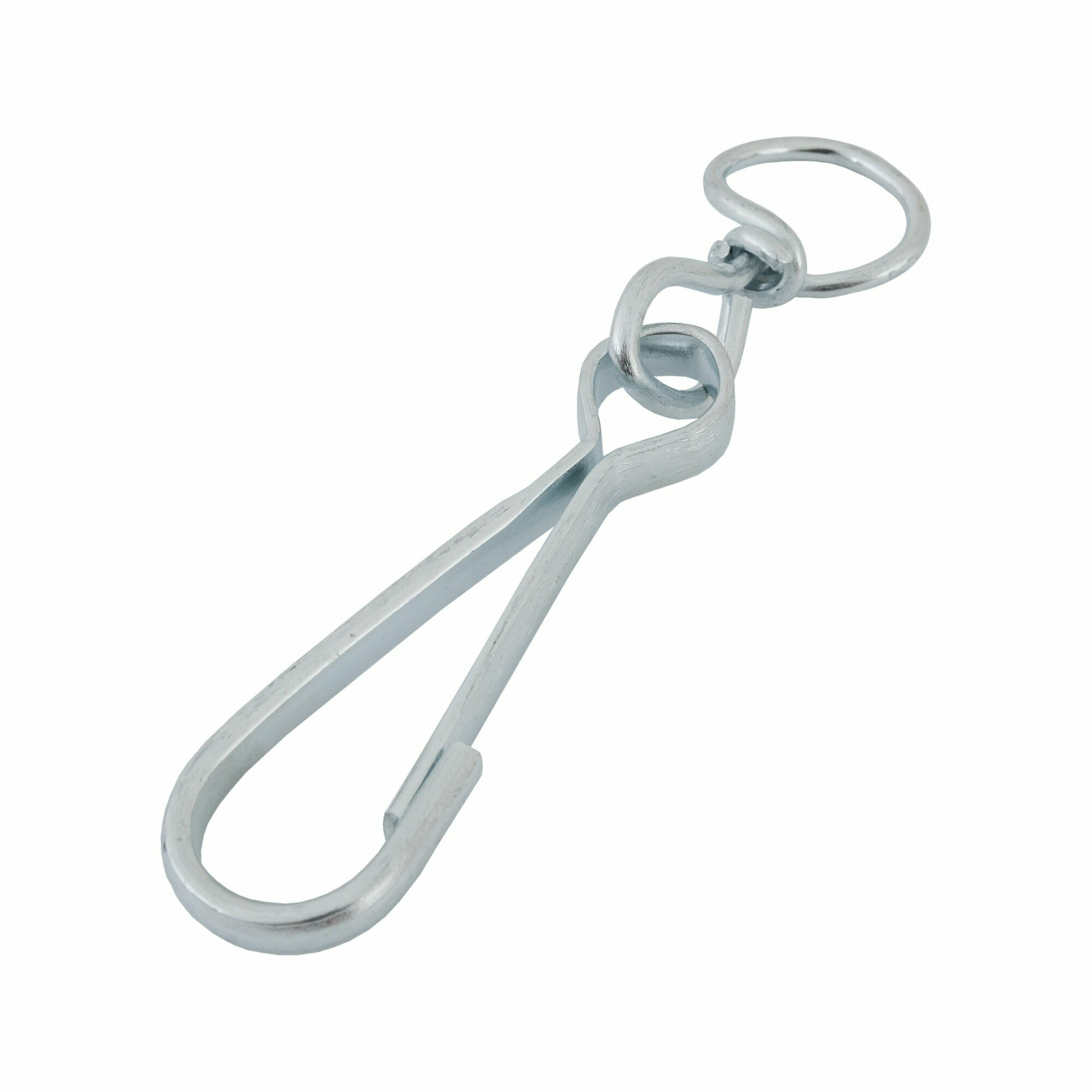 Карабины МастерБолтиков, с вертлюгами, 60мм, сталь, цинк, 2шт