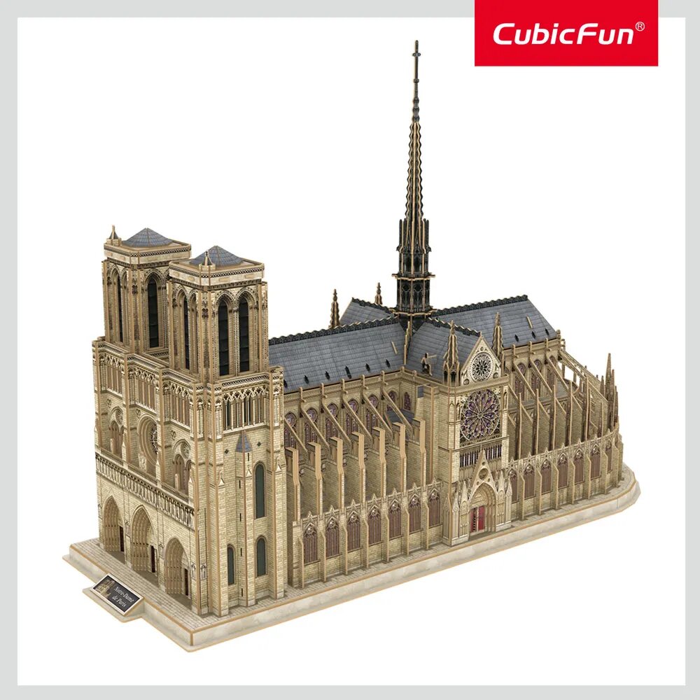 3D пазл CubicFun Нотр-Дам-де-Пари, 293 детали Walker для взрослых