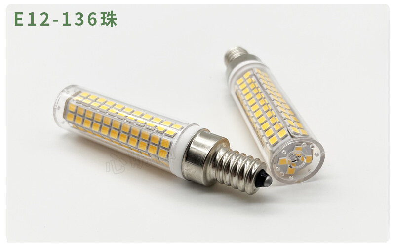 Кросс-бордер горячая распродажа B15 LED маленькая лампочка E12 LED кукурузный свет энергосберегающая лампа люстра 136 шт. диммируемая E11