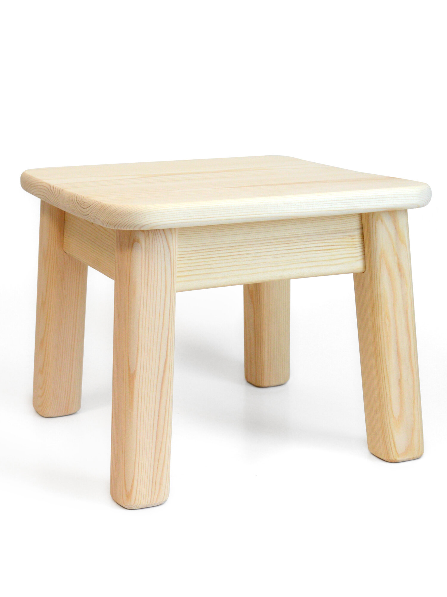 Табуретка деревянная низкая 30х30х25 см, подставка для ног, ступенька