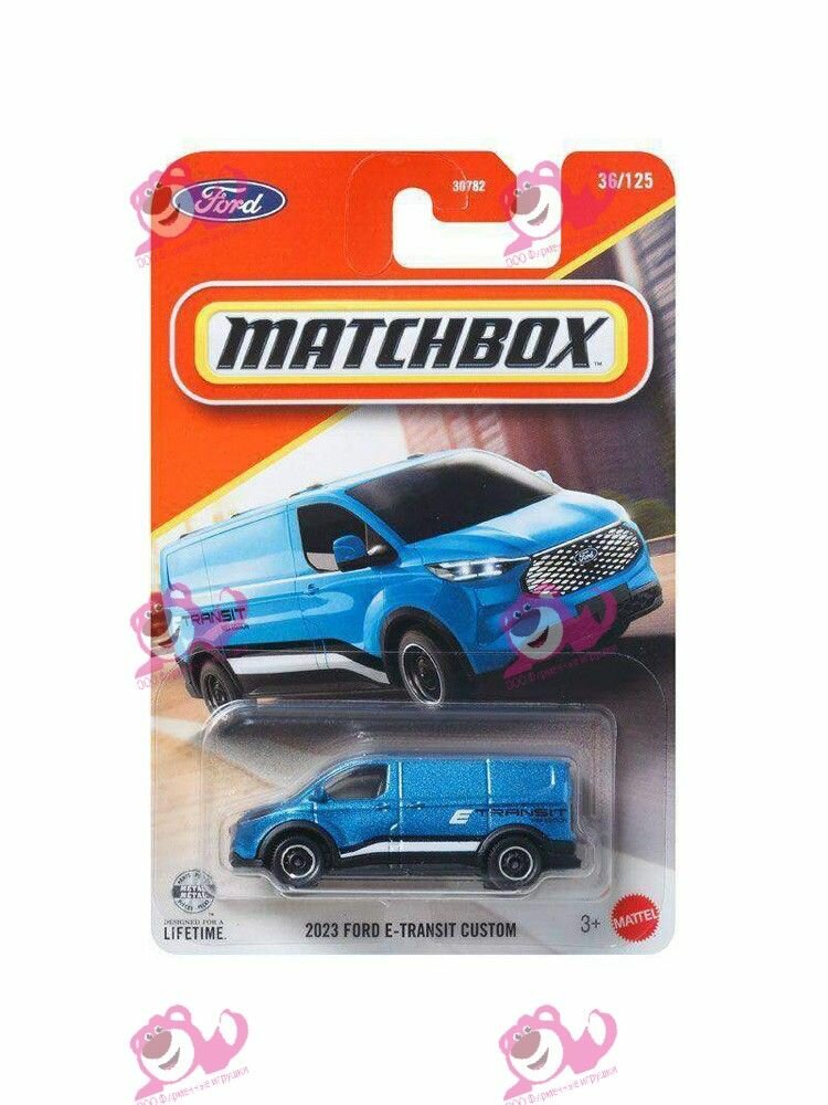 Машинка Matchbox Toys 1:64 Scale Die-Cast Basic Car 30782 2023 Ford E-Transit Custom