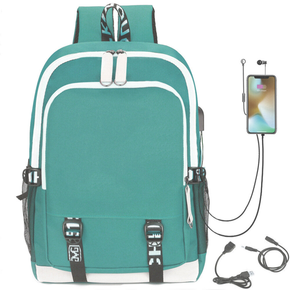 Цельные фотографии, чтобы сделать рюкзак, USB-зарядка, школьная сумка, мужской и женский рюкзак, школьная сумка, готовый запас