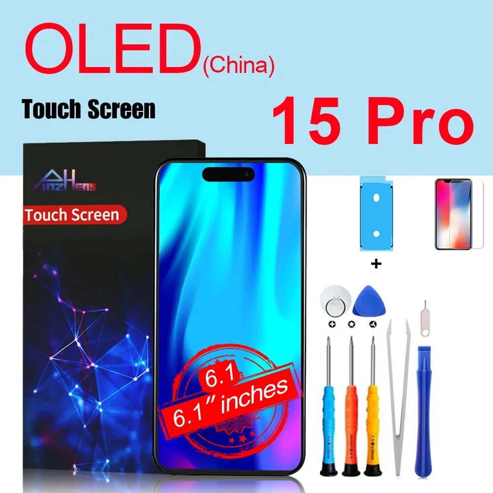 PINZHENG Высококачественный экран INCELL LCD OLED для iPhone 14 Pro 15 Plus 13 Pro OLED For i15Pro