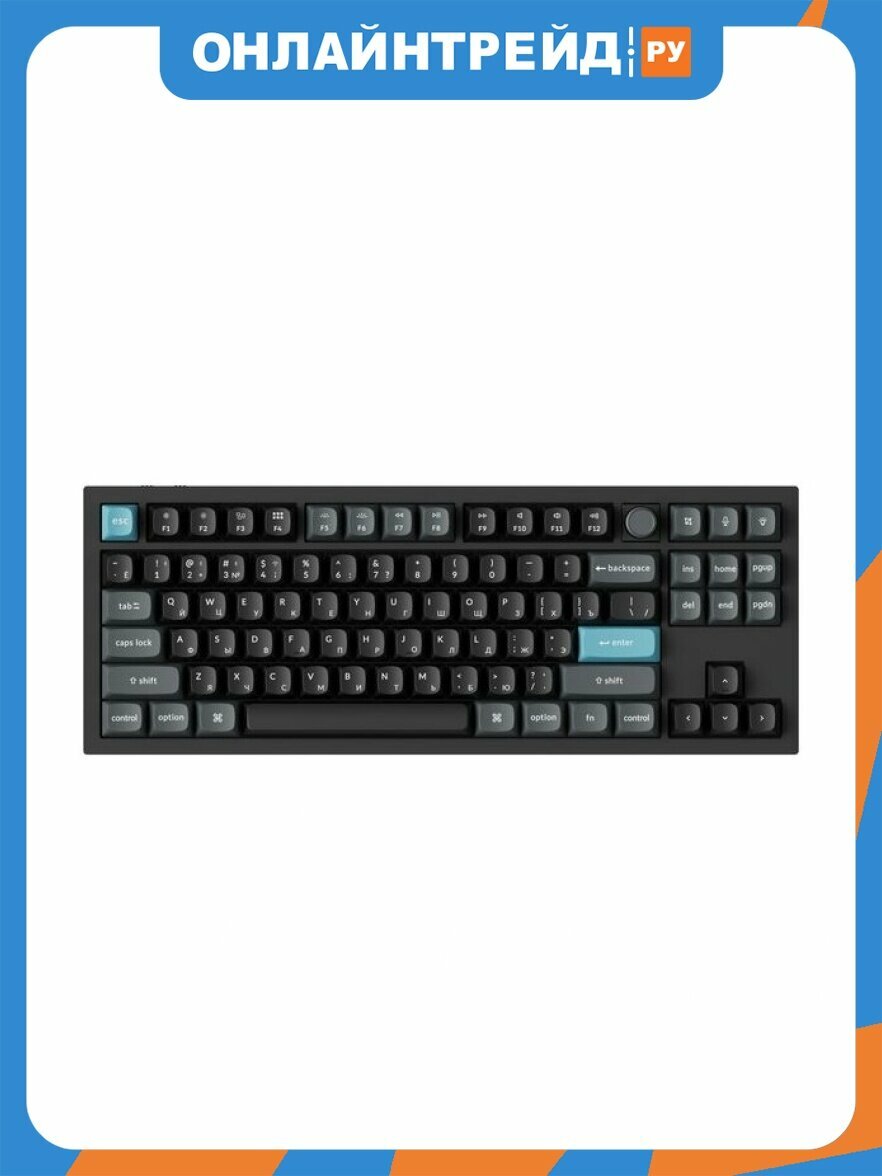 Клавиатура классическая TKL Keychron (80%) механическая Q3 Ultra - 3 типа подключения, 87 клавиш (Q3U-M4-RU)
