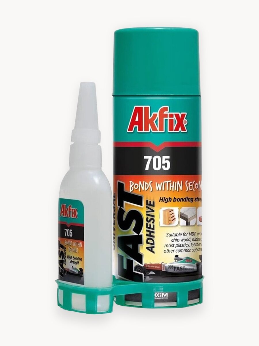 Набор для склеивания Akfix 705 (В50 гр + 200 мл) AN705_50, деревянная