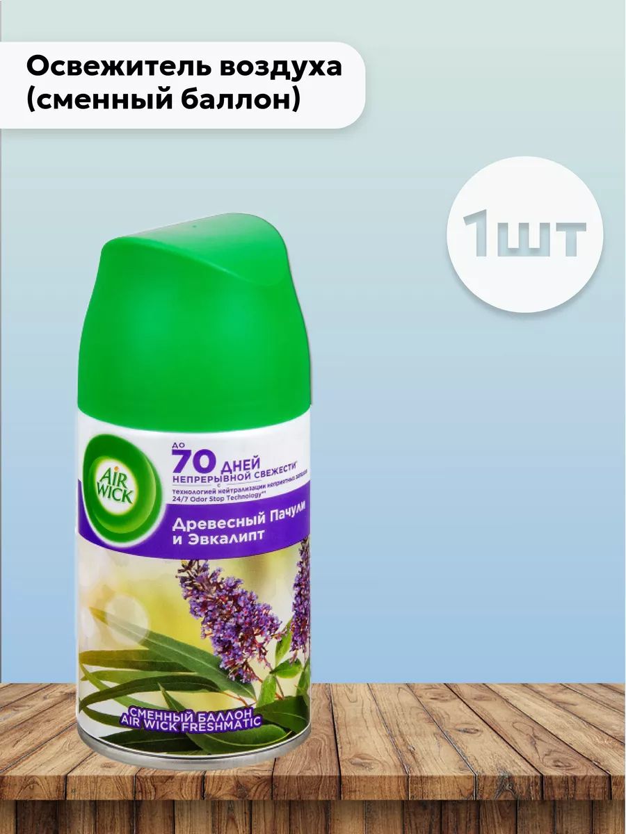 Air Wick Пачули и Эвкалипт (сменный баллон), 250 мл
