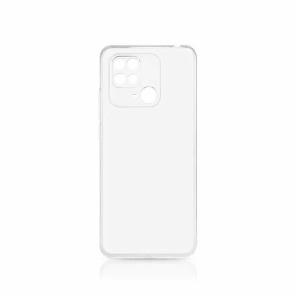 Чехол силиконовый с защитой камеры для Xiaomi Redmi 10C (прозрачный)