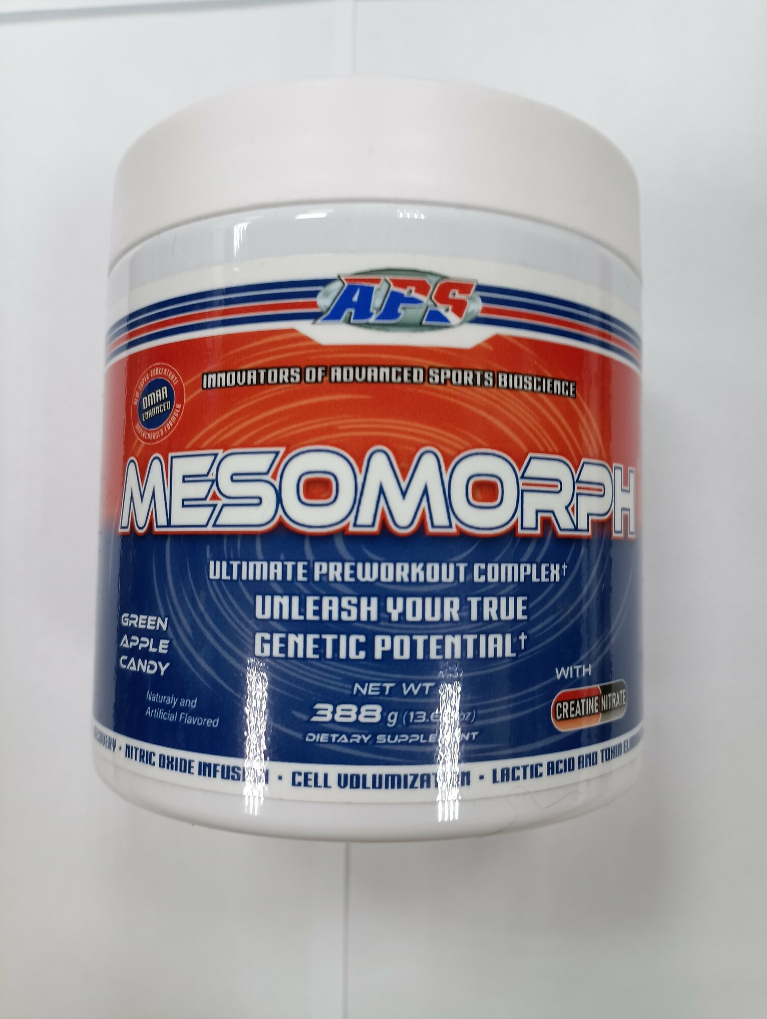 Предтренировочный комплекс APS Mesomorph (388 гр) (виноград)