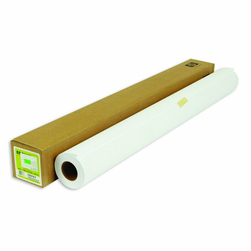 Бумага широкоформатная HP Bright White InkJet (90 г/кв. м, длина 45.7 м, ширина 914 мм, диаметр втулки 50.8 мм, C6036A)