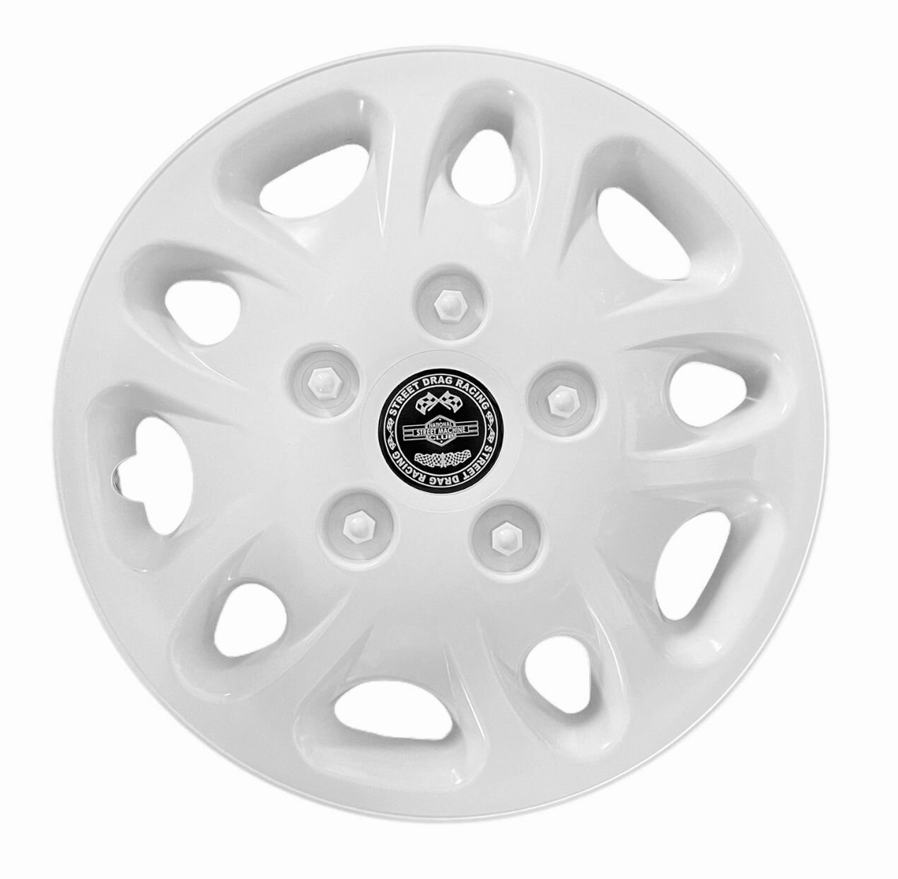 Колпаки декоративные Mecador 16" (комплект из 4 шт. ), белые