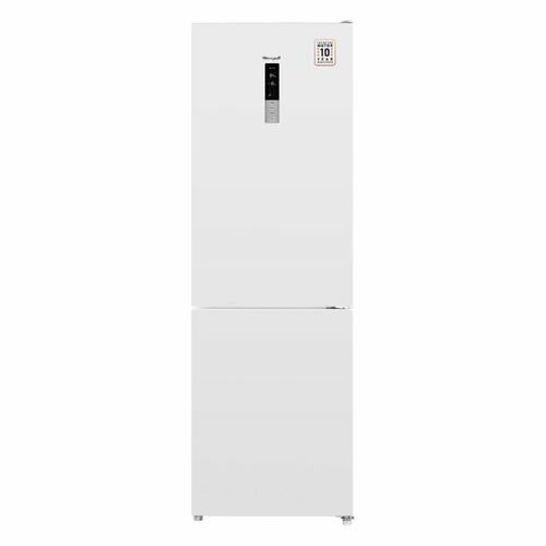 Холодильник двухкамерный WEISSGAUFF WRK 1850 D Full NoFrost White Glass Full No Frost, белый