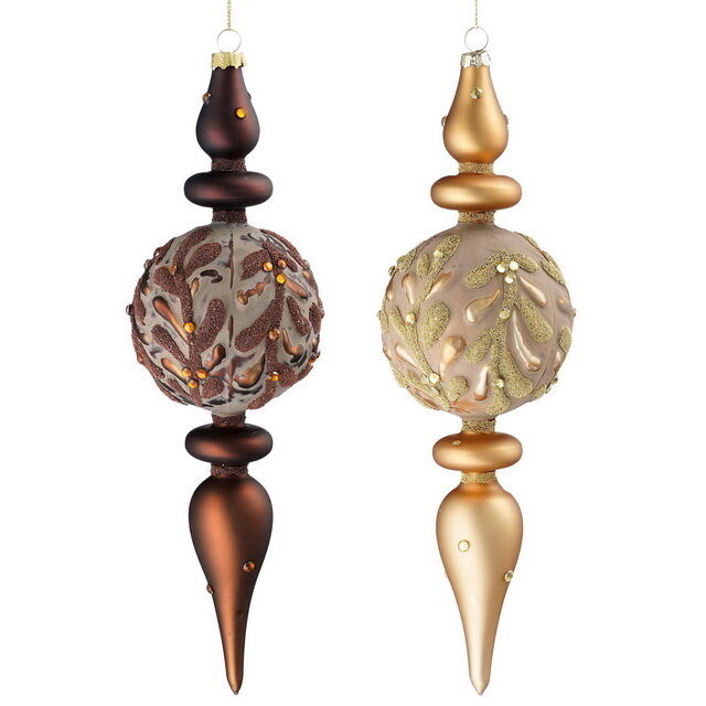 Набор стеклянных елочных игрушек Maredo Bonita 24 см, 6 шт, подвеска, Edelman, 1142562-набор