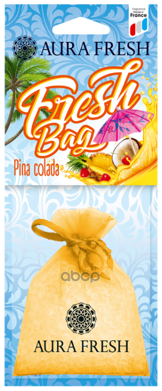 Ароматизатор подвесной (Pina Colada/Пина Колада) "AURA FRESH" FRESH BAG Aura Fresh арт. 23056