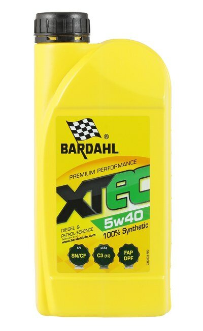 Масло моторное bardahl xtec 5w-40 c3 синтетическое 1 л 36341
