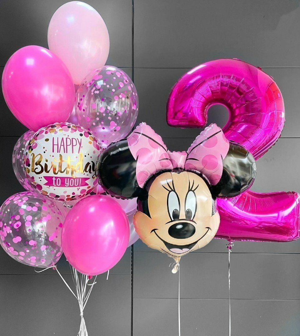 Композиция из шаров "Любимица Минни Маус"