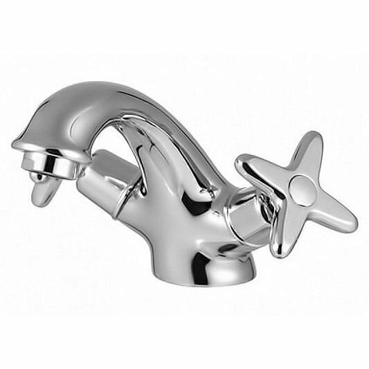 Смеситель для раковины Zenta Flex, двухзахватный, длина излива 114мм, хром