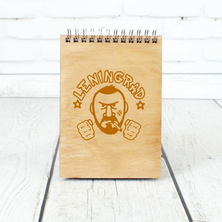 Деревянный скетчбук Ленинград, Leningrad №3