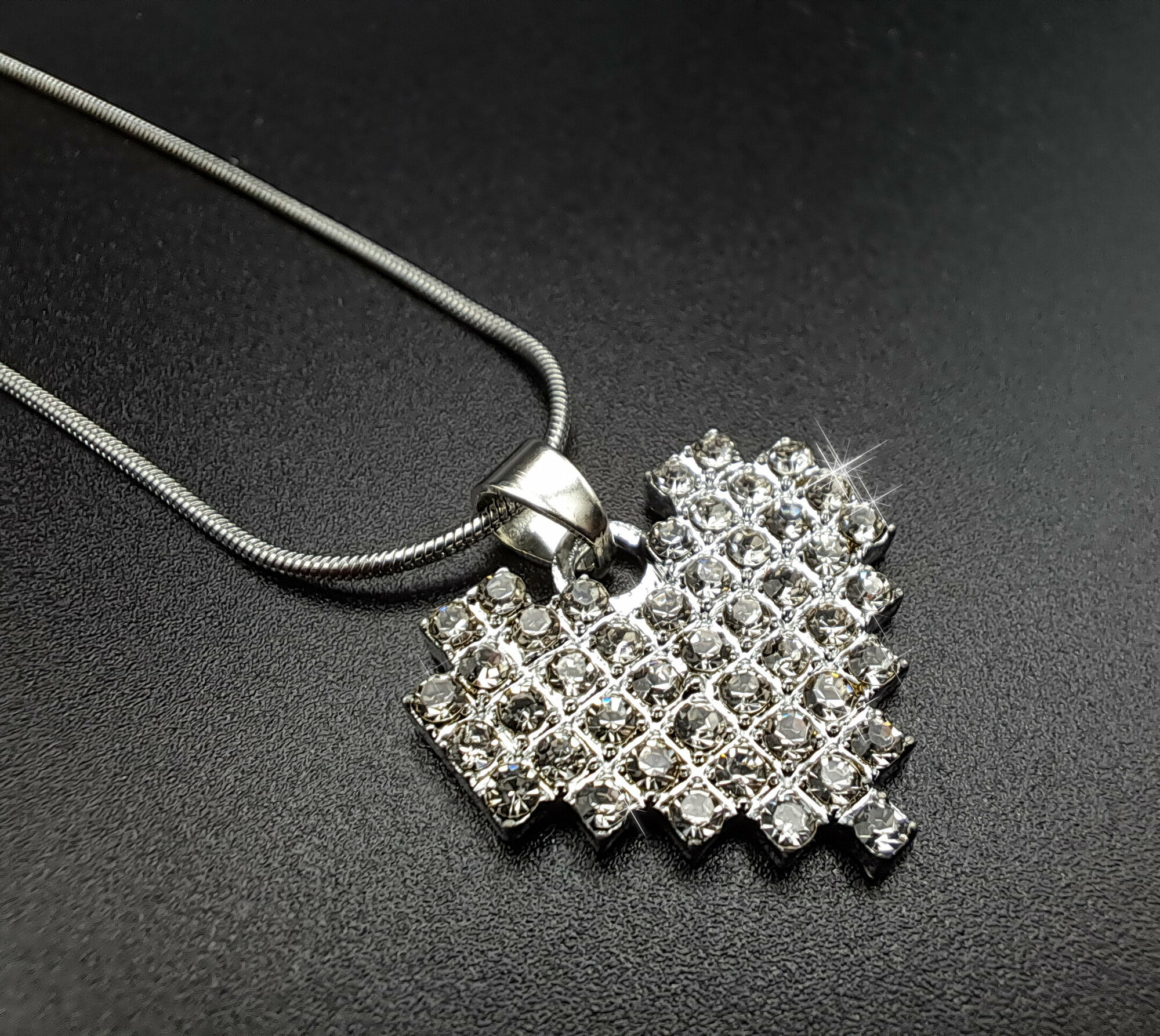 Колье, кристалл, фианит