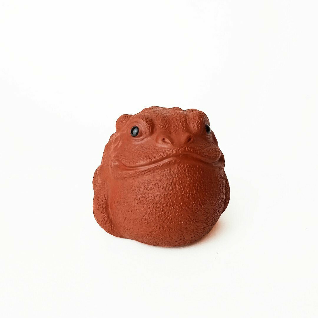 Фигурка "Мудрая Жаба", керамика, игрушка для чайной церемонии.